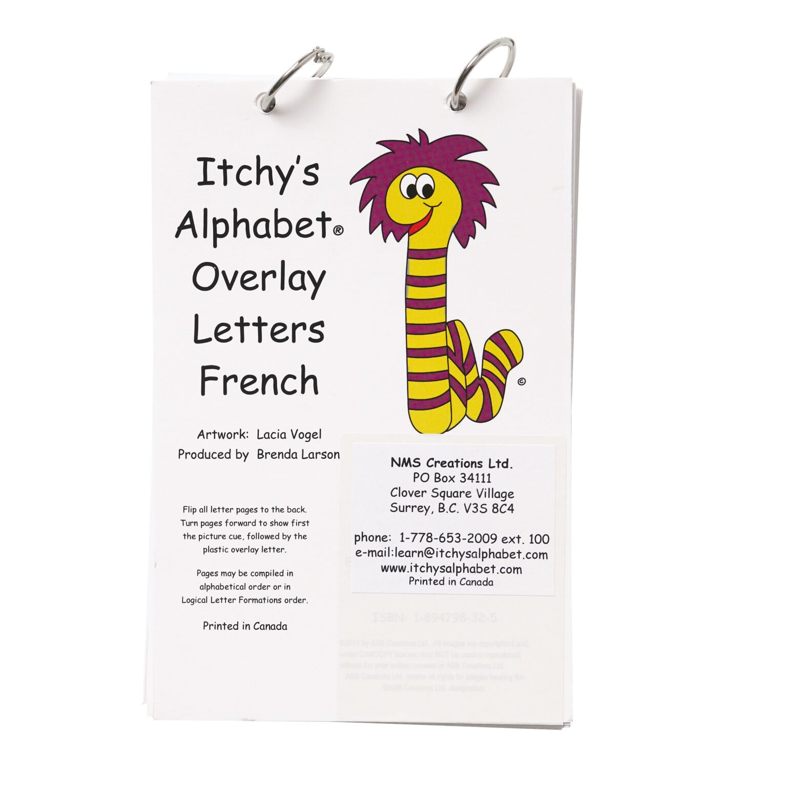 Itchy's Alphabet Book French - Itchy's Alphabet