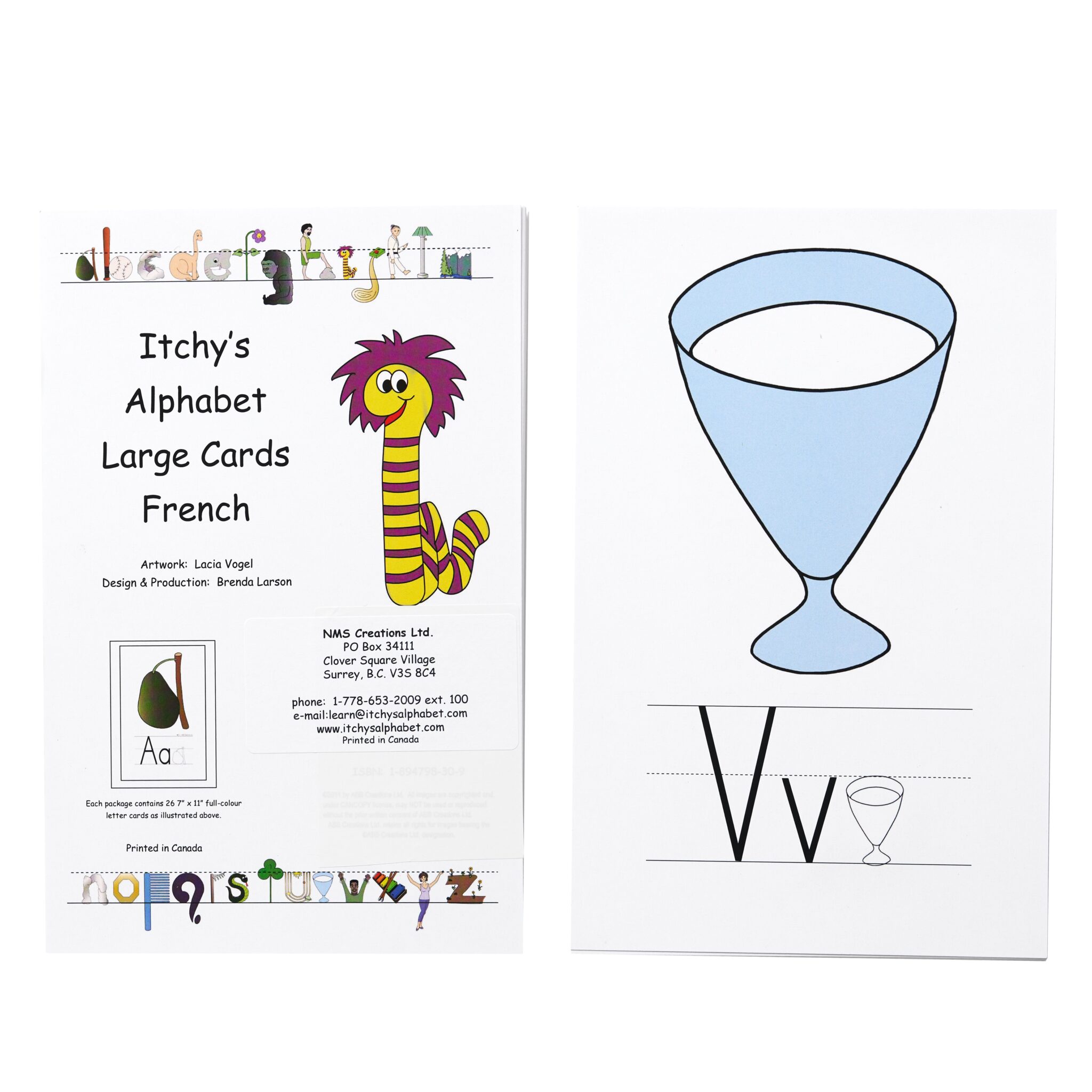 Large Cards French - Itchy's Alphabet