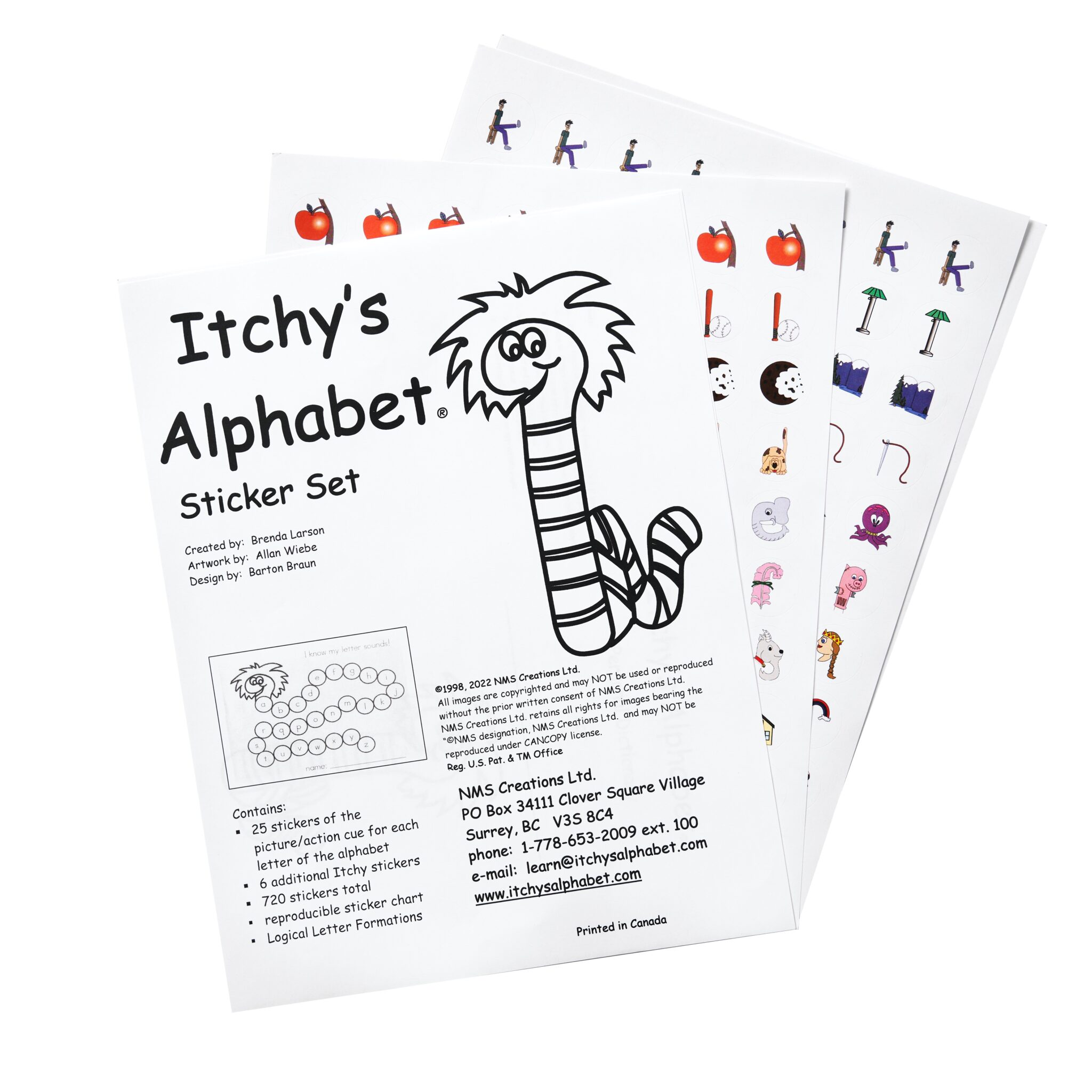 Stickers - Itchy's Alphabet