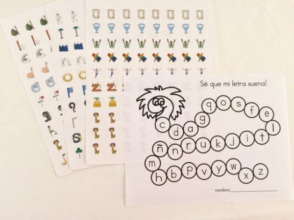 Stickers - Spanish - Itchy's Alphabet